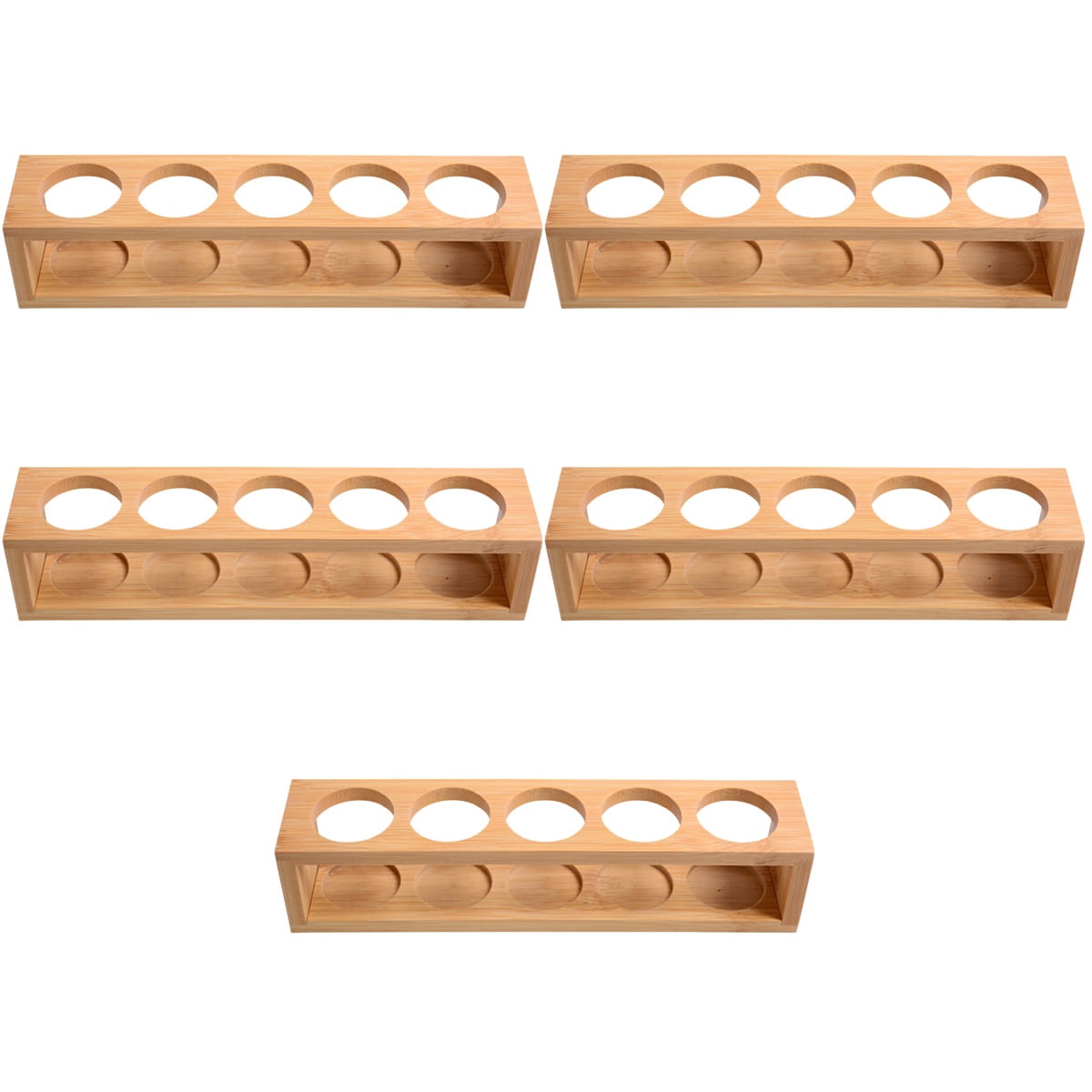 5 Pieces Spice Containers Essential Oil Display Stand Bottle Tray ...