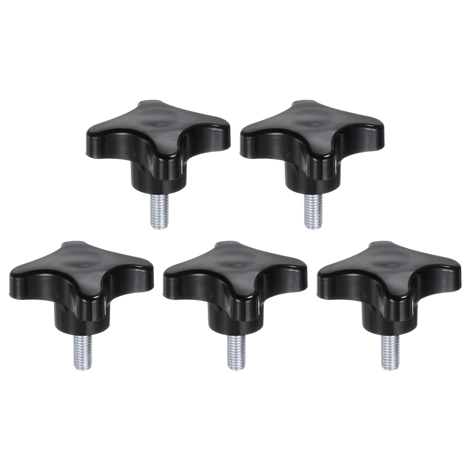 5 Pieces Star Knobs M8 x 20mm Plastic 4-Star Stud Knob Hand Tightening ...