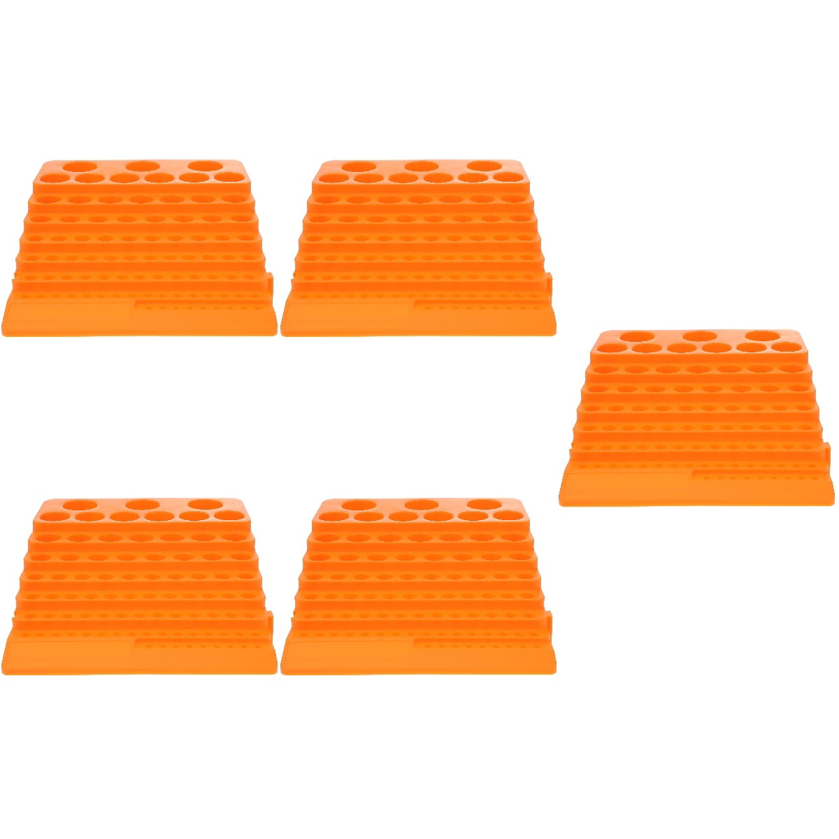 5 Pieces Storage Boxes for Bits Organizer Bins Screw Holder Orange ...