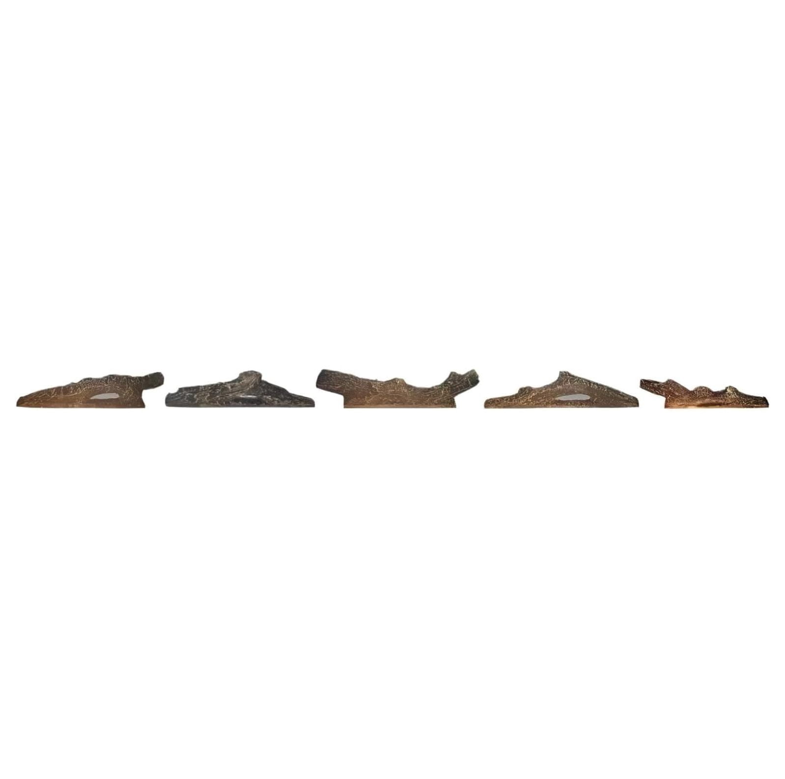 5 Pieces Synthetic Resin Log for 50” Electric Fireplaces - Walmart.com