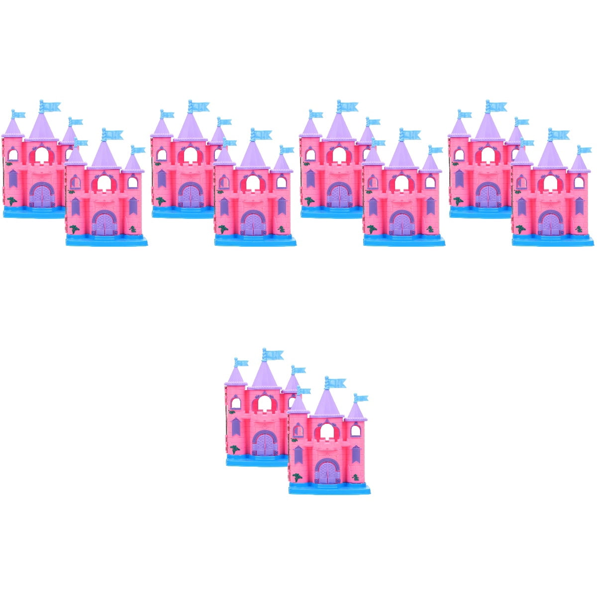 5 Pieces Two The Moon Birthday Decorations Boy Plastic Castle Ornament ...