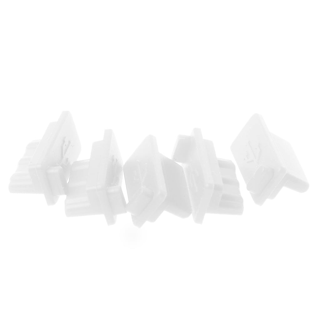 5 Pieces USB Dust Plug Charging Port Covers for Laptop PC Tablet ...