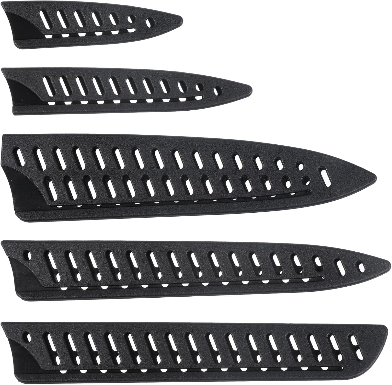 5 Pieces Universal Knife Guards Set, Plastic Kitchen Knife Sheath Blade ...
