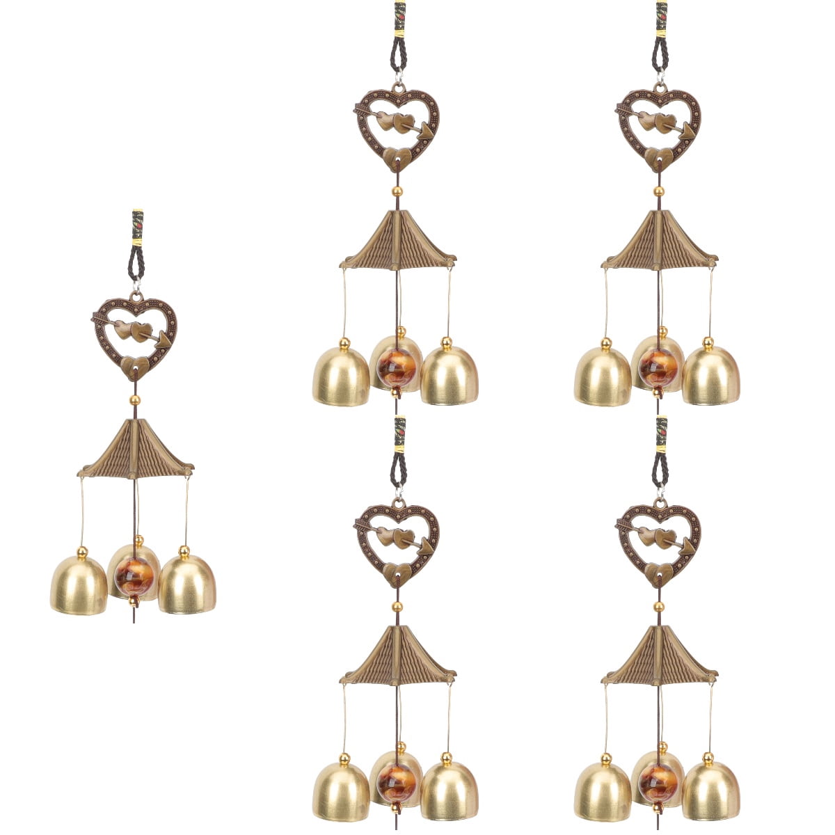 5 Pieces Wind Bell for Door Opening Household Chime Entrance Decor ...