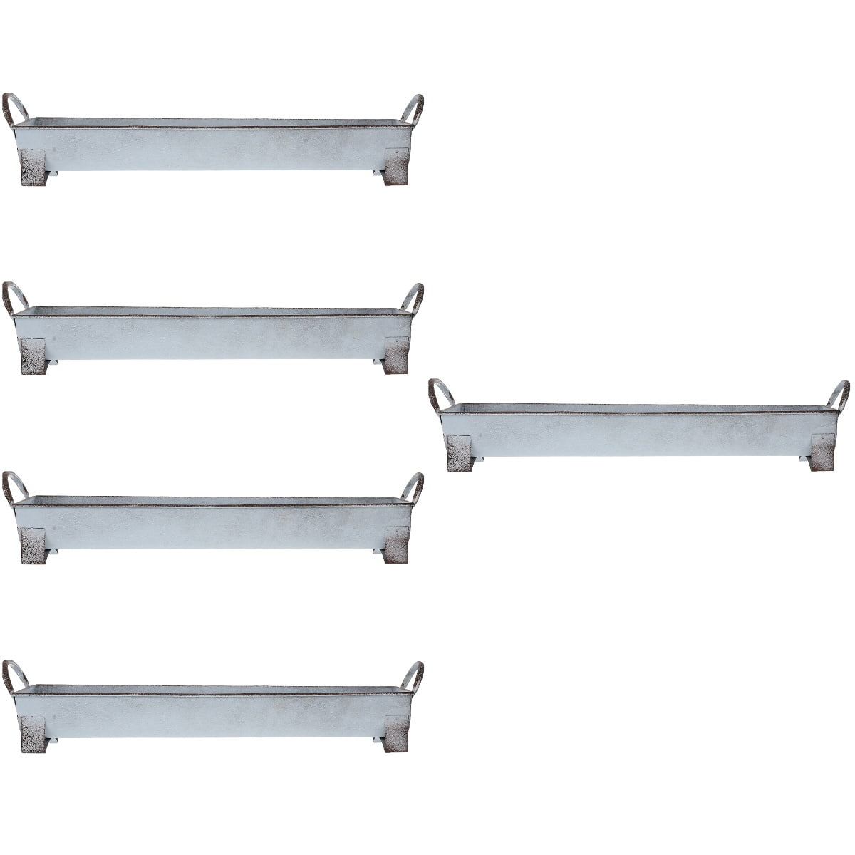 5 Pieces Windowsill Planter Ceramic Pig Troughs Strip Storage Pot ...