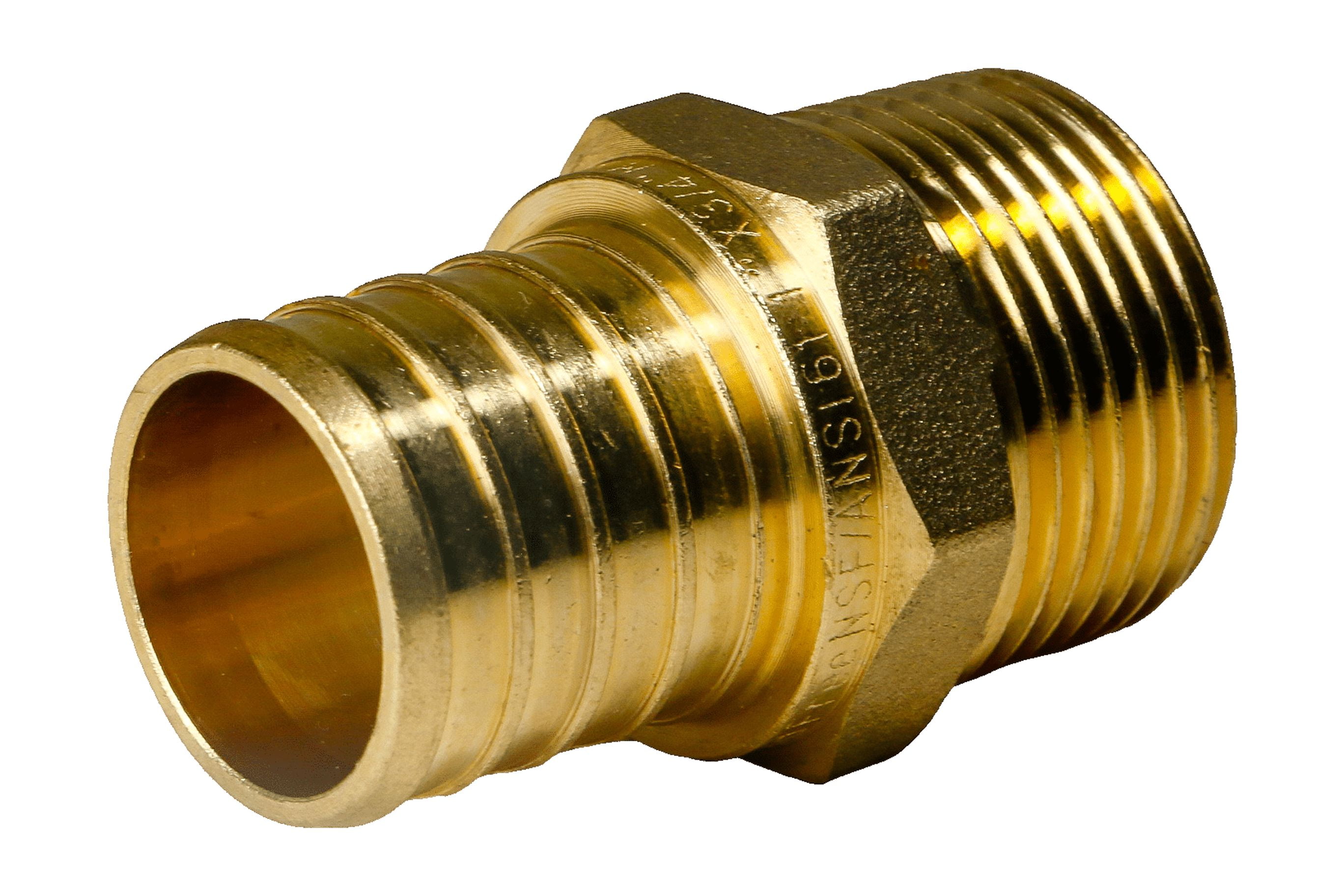 5 Pieces XFITTING 3/4" Pex x 1" Male NPT Adapter, 24-4-7=5X - Walmart.com