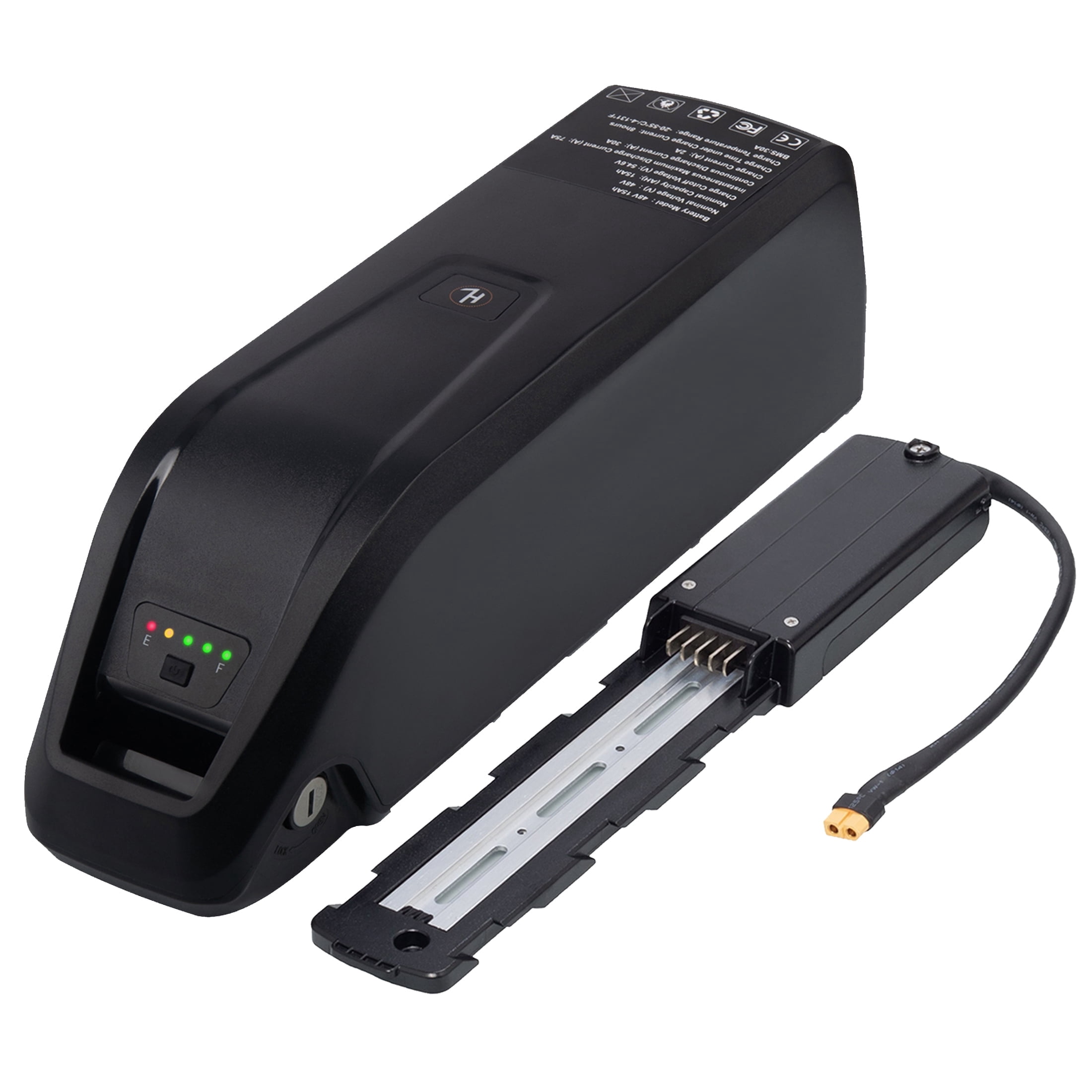 5-Pin 48v 10ah Ebike Battery Pack 0-1000W 48v Lithium Battery 2a ...
