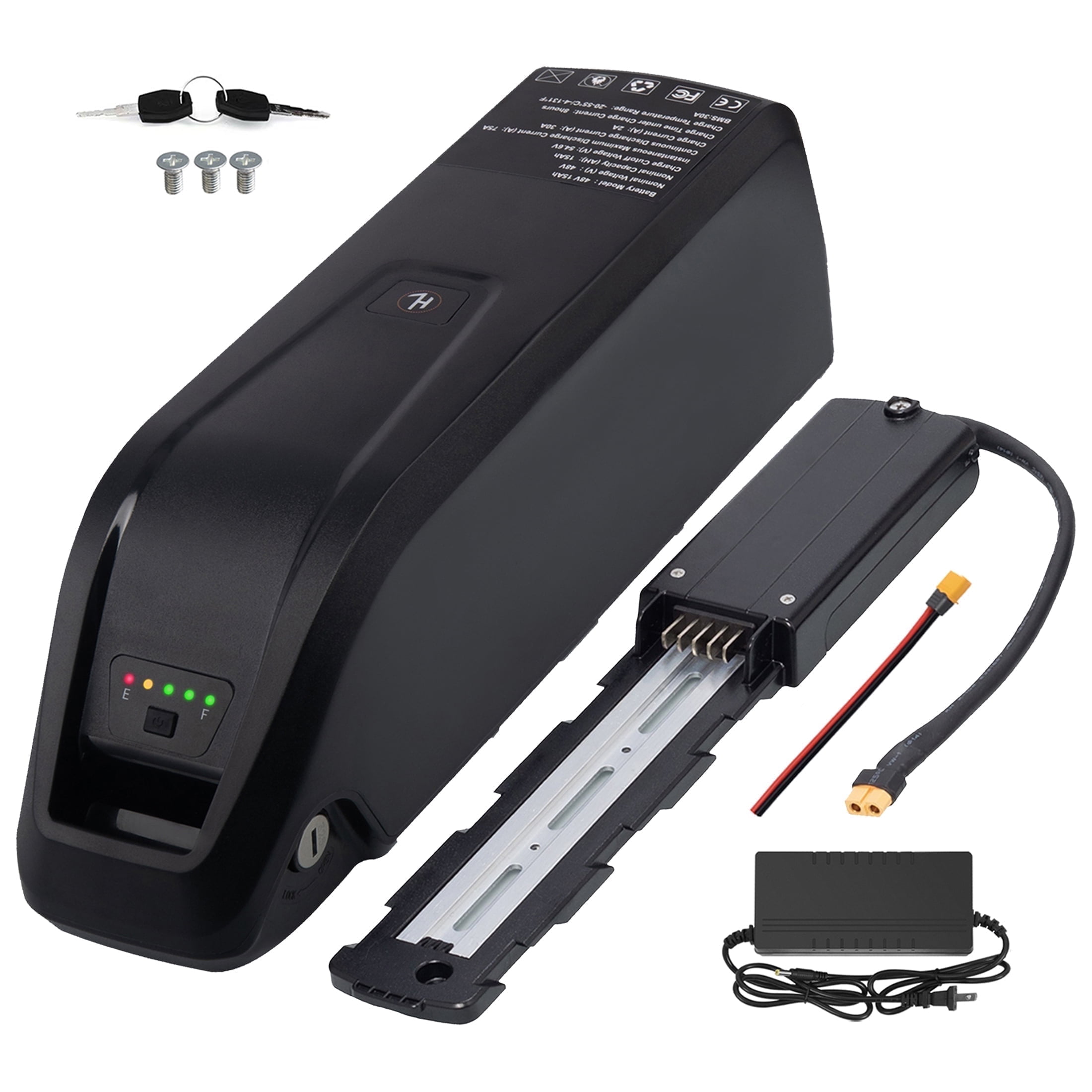 5-Pin 48v 10ah Ebike Battery 1000W 48v Lithium Ion Bicycles Battery ...