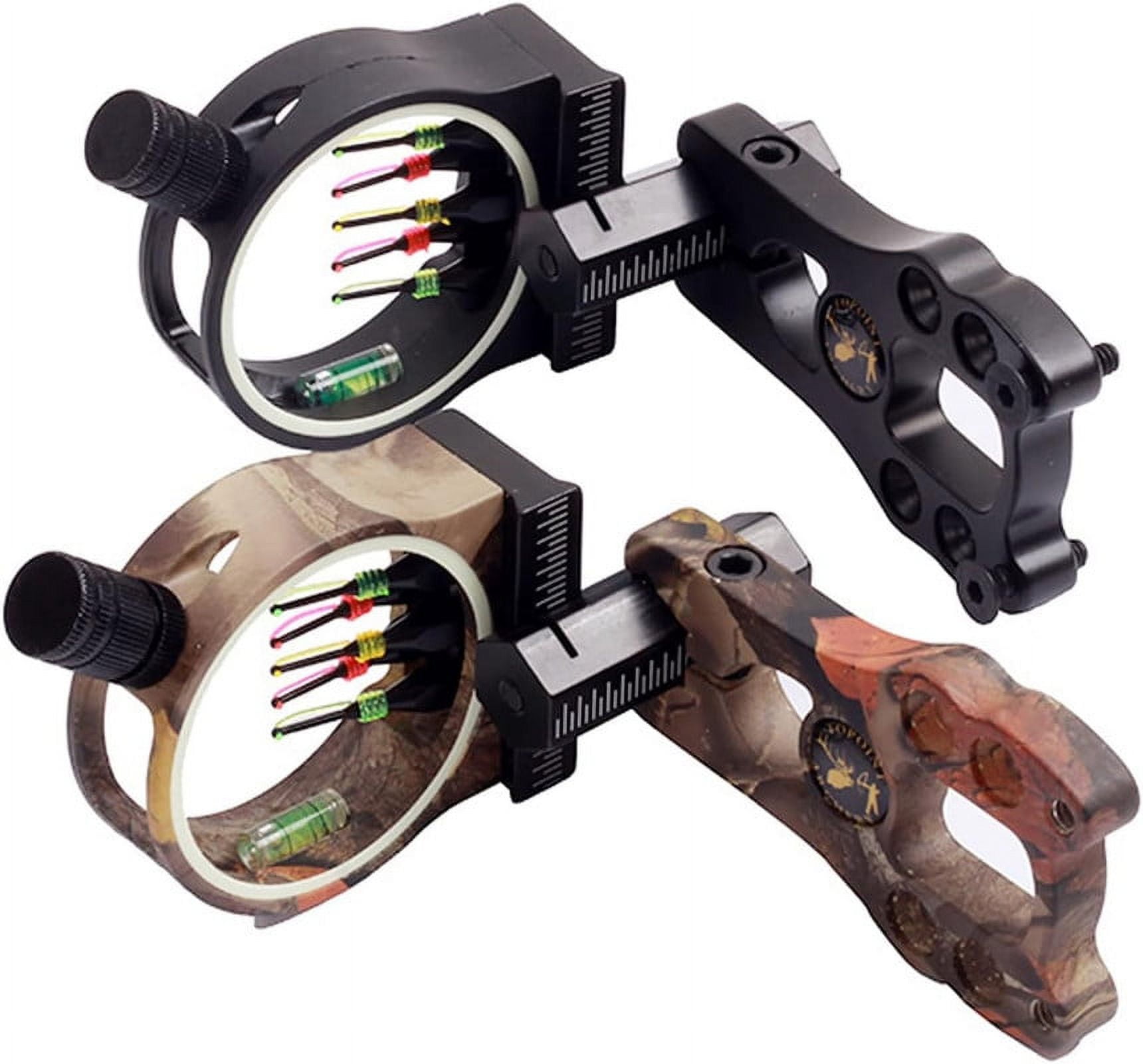 5 Pin Bow Sight 0.029" Fiber Compound Bow Sights with LED Sight Light ...