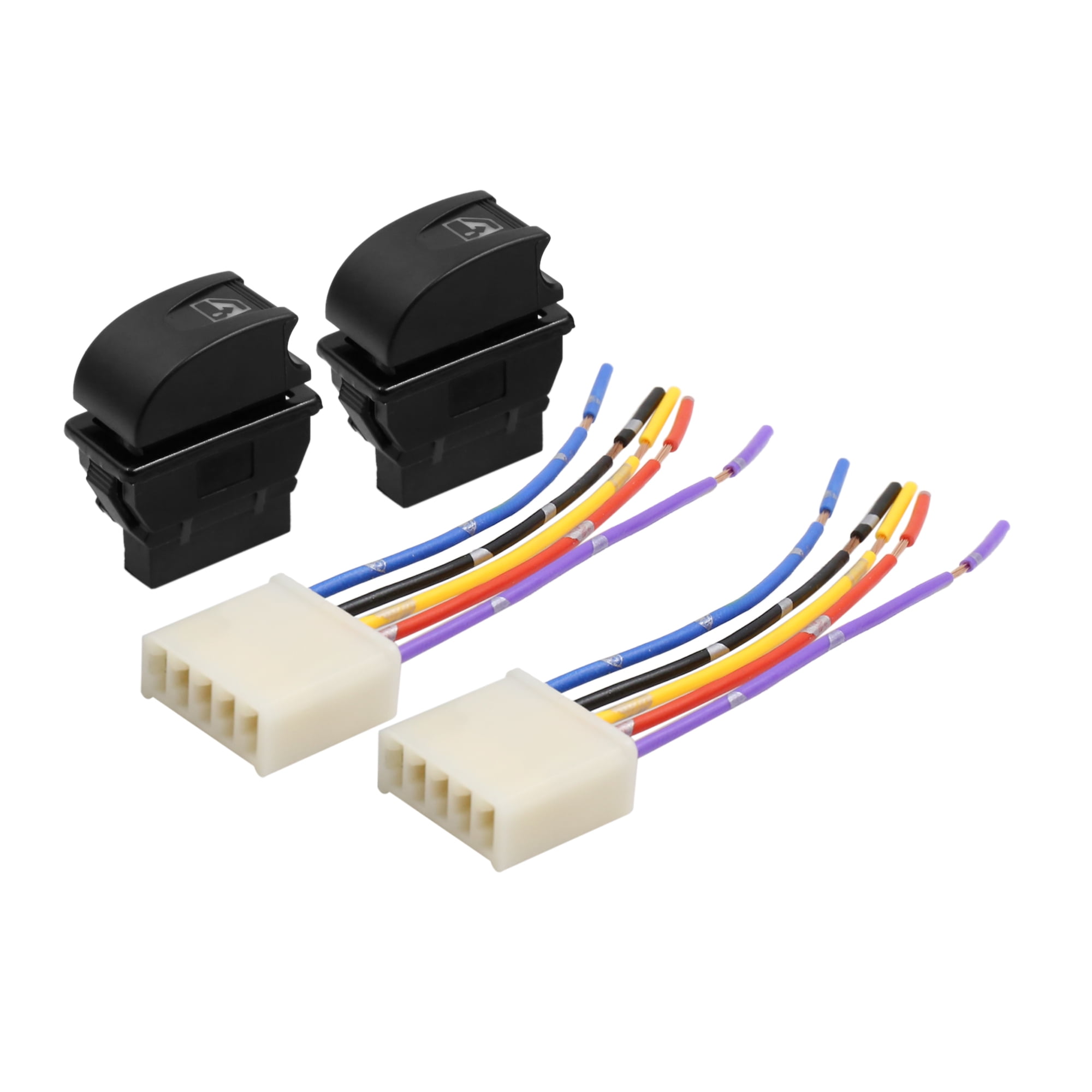 5 Pin Car Power Window Switch and Wire Harness Socket Adapter DC 12V 4 ...