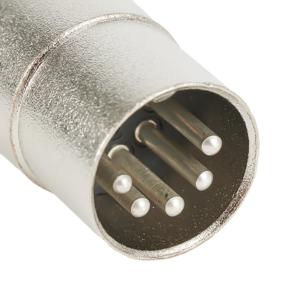 5 Pin DIN Audio Speaker Plug Midi Connector Cable Audio Adapter Male ...