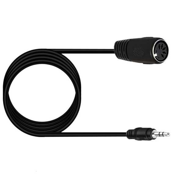 5 Pin Din Female to 3.5mm Male Video Adapter Cable Wire Cord for ...
