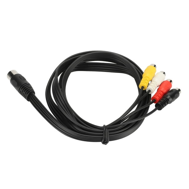 5-Pin Male DIN to 4 RCA Female Connector Cable - Professional Audio Video Adapter for CD Players ...