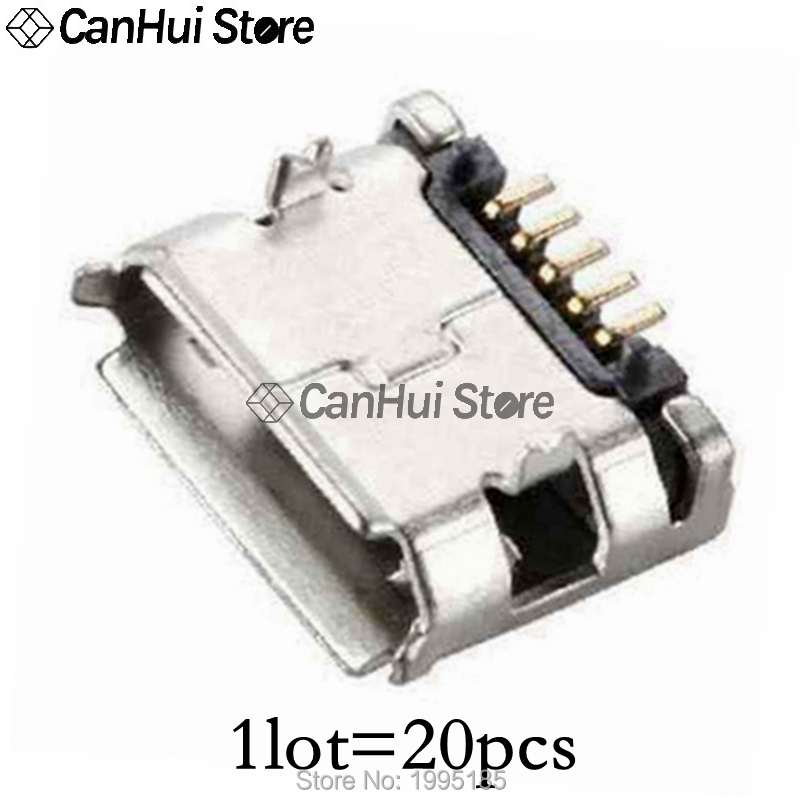 5 Pin SMT Socket Connector Micro USB Type B Female Placement 12 Models ...