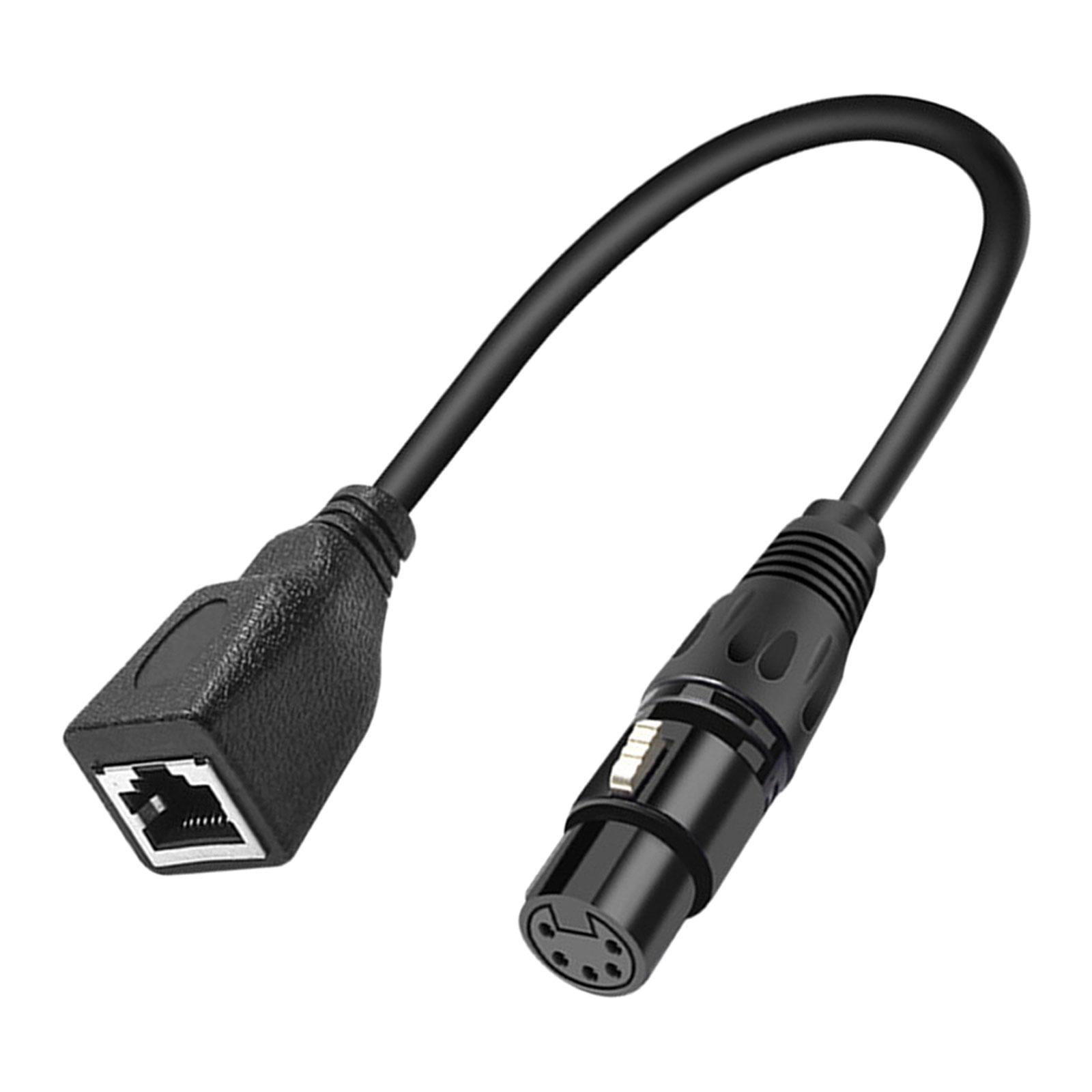 5 Pin XLR to Cable Conversion Wire Cord 11.8inch 24AWG Stage High ...