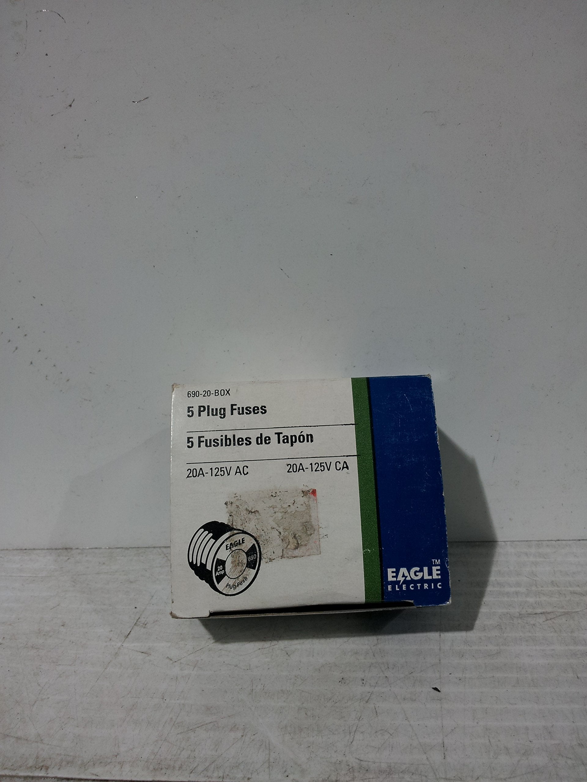 5 Plug Fuses 20A-125V AC - Walmart.com
