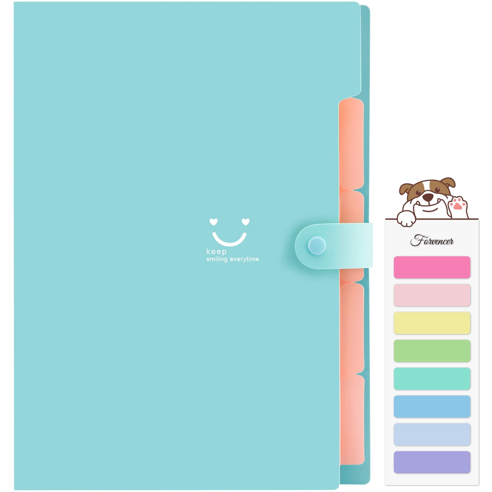 5 Pocket Expanding File Folder, Cute File Folder with Labels，Forvencer ...