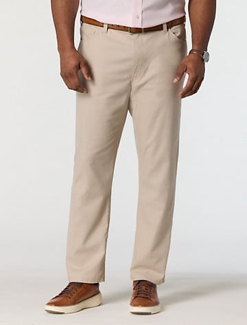5-Pocket Linen-Blend Tech Pants Light Tan 44 x 32 - Walmart.com