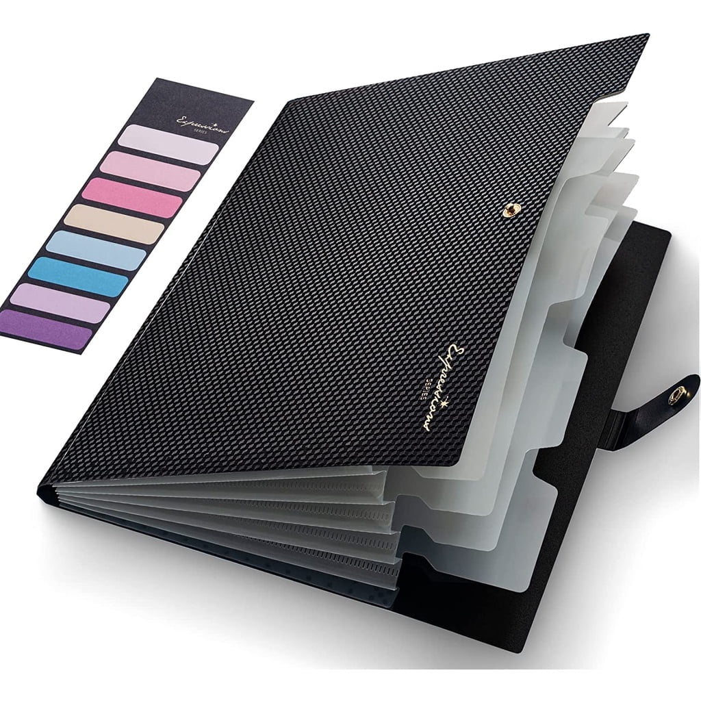 5-Pocket Portable Expanding File Folder for Documents and School Office ...