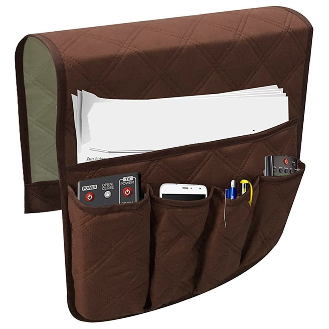 5 Pocket Sofa Chair Arm Rest Organiser Tray Armchair Storage Holder ...