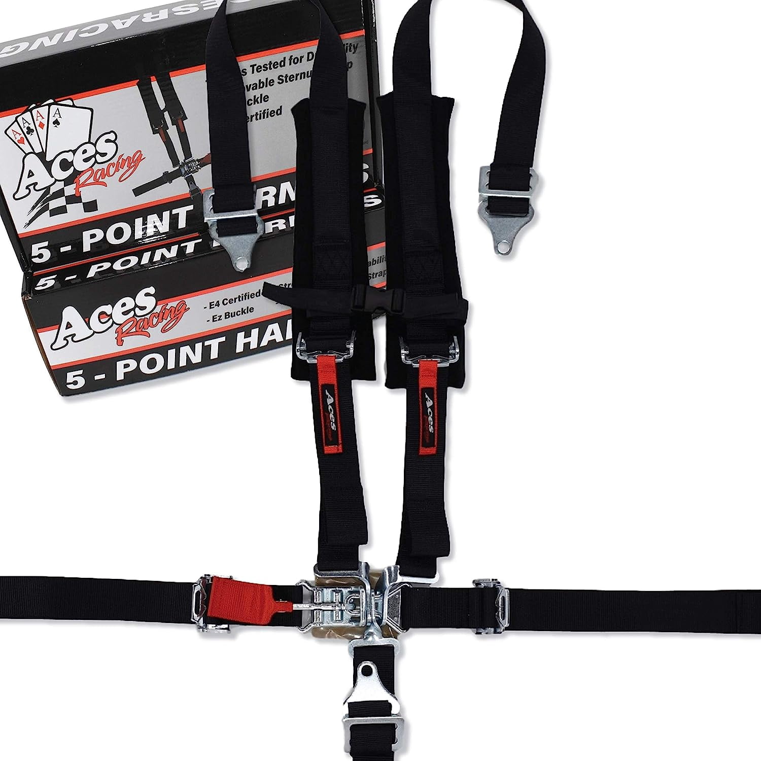 5 Point Harness With 2 Inch Padding (Black) - Walmart.com