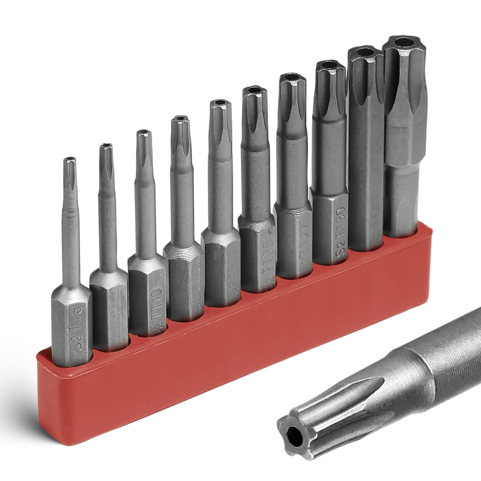 5 Point Torx Plus Bit Set 10pcs Tamper-Proof Security Bits Safety Torx ...