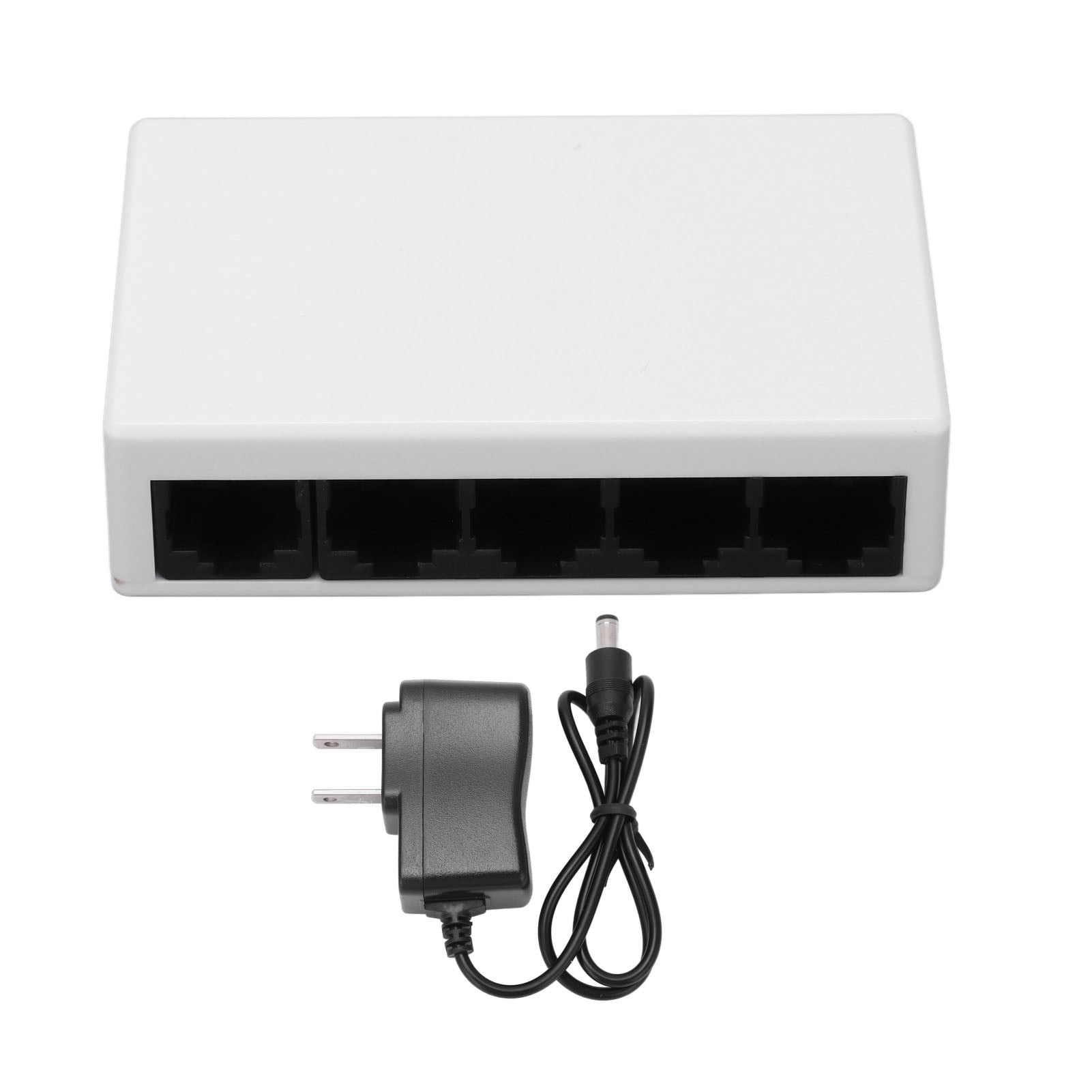 5 Port Ethernet Network Switch Plug and Play Stable Fast Quiet Ethernet ...