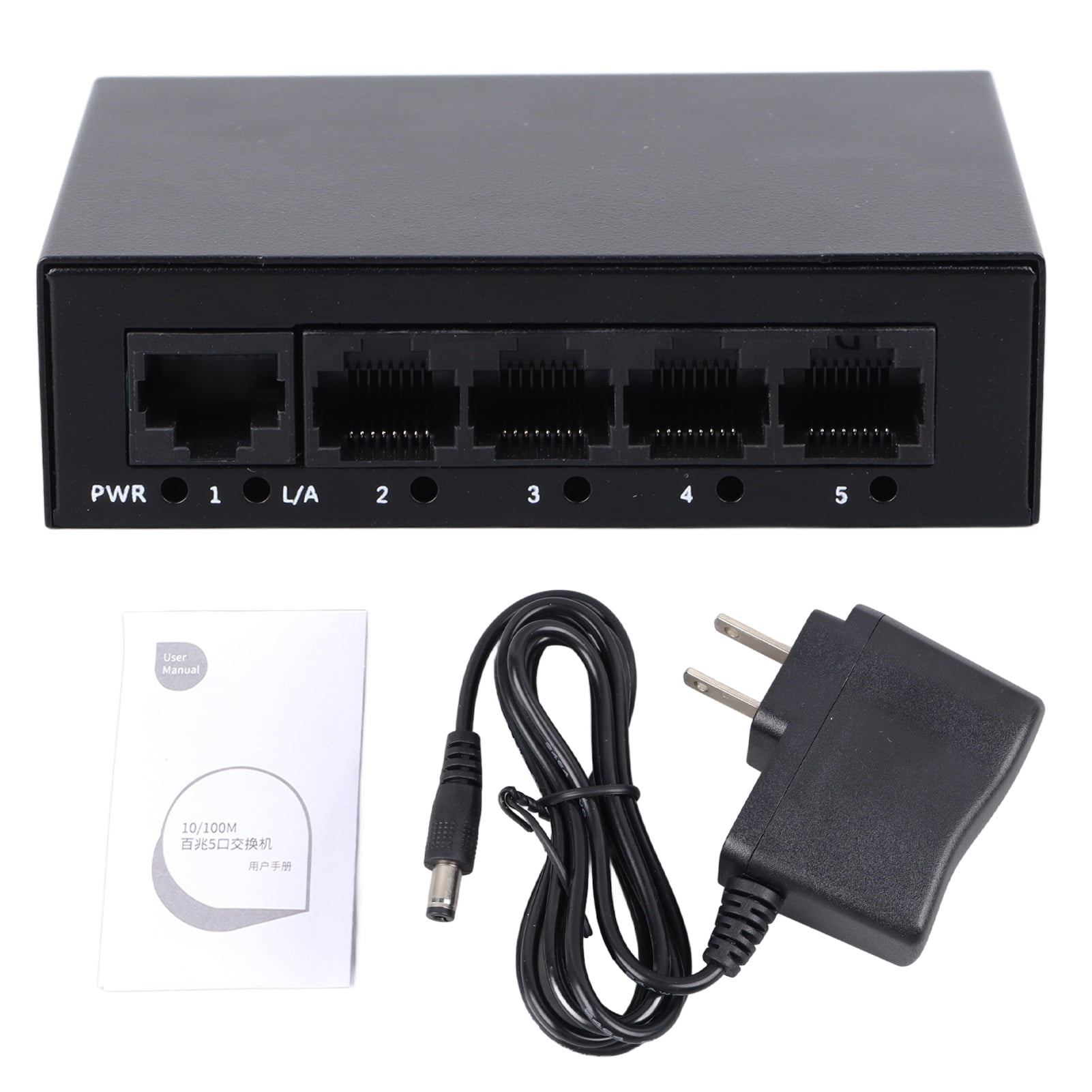 5 Port Ethernet Switch Professional High Speed 10 100Mbps Iron Shell 5 ...
