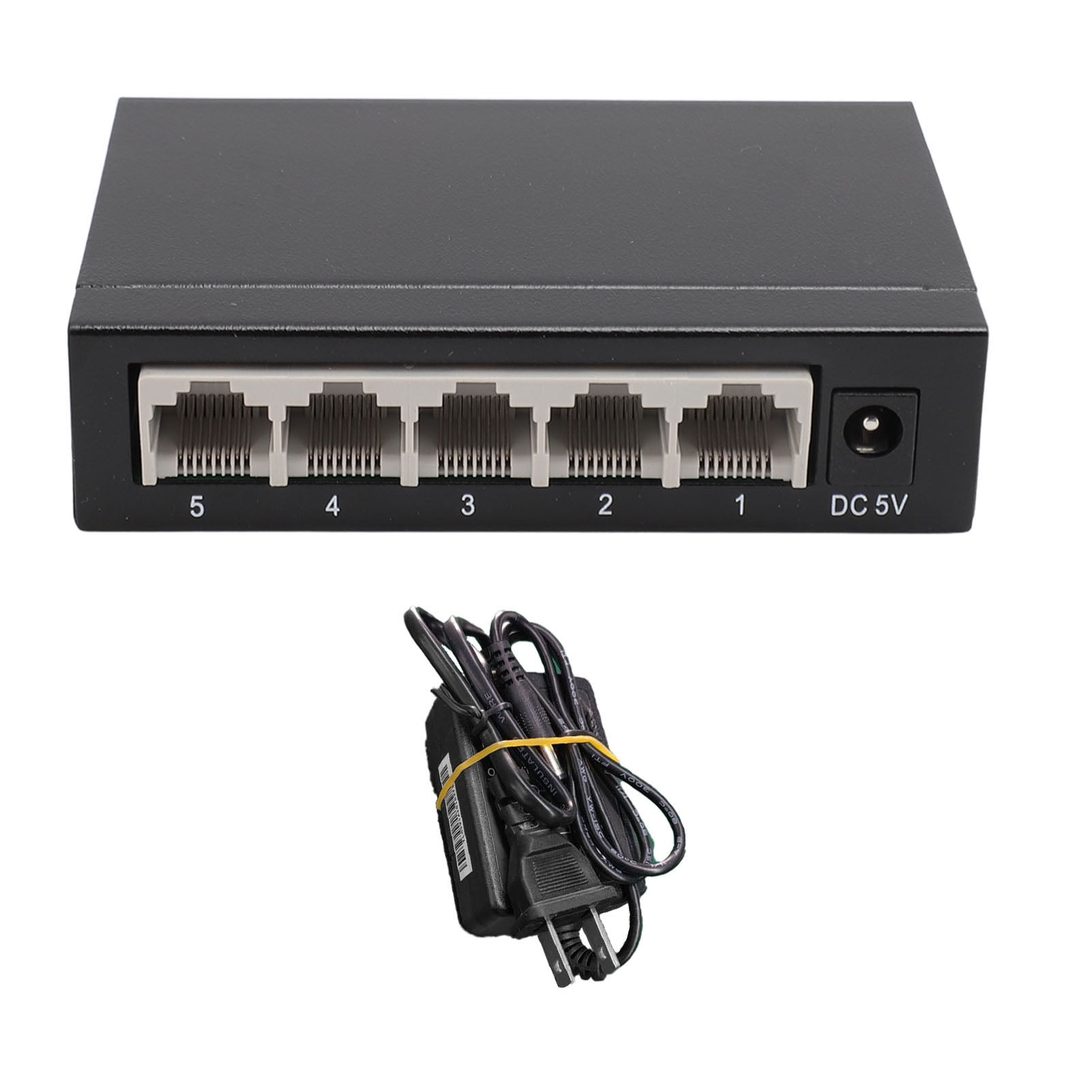5 Port Ethernet Switch Professional High Speed 10 100Mbps Metal Shell 5 ...