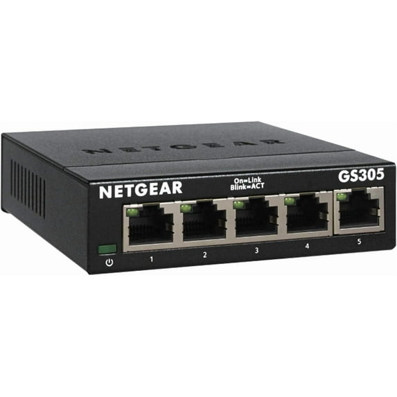 5-Port Gigabit Ethernet Unmanaged Essentials Switch (GS305) - Home ...