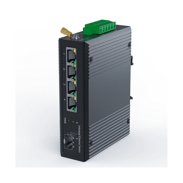 5 Port Industrial PoE Gigabit Din Rail Ethernet Switch, 4 Port Switch ...