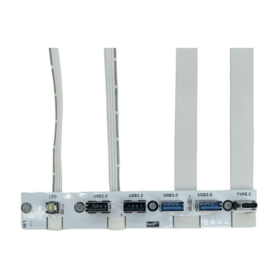 5 Port USB PC Front IO Panel Bracket 2xUSB3.0 2xUSB2.0 1xUSB C 20G with ...