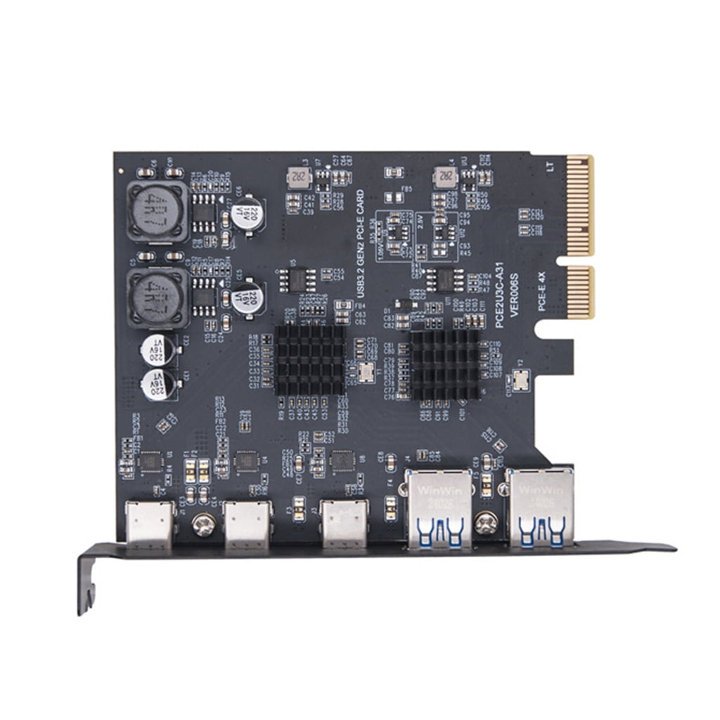 5 Port USB PCIE Expansion Card USB3.0 and TypeC Port 10Gbps for ...