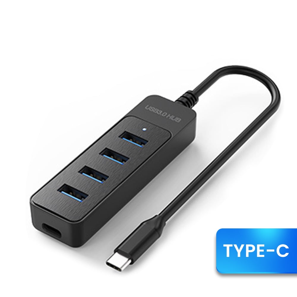 5 Ports USB 3.0 Hub Multi Splitter Extender Type-C HUB Converter ...
