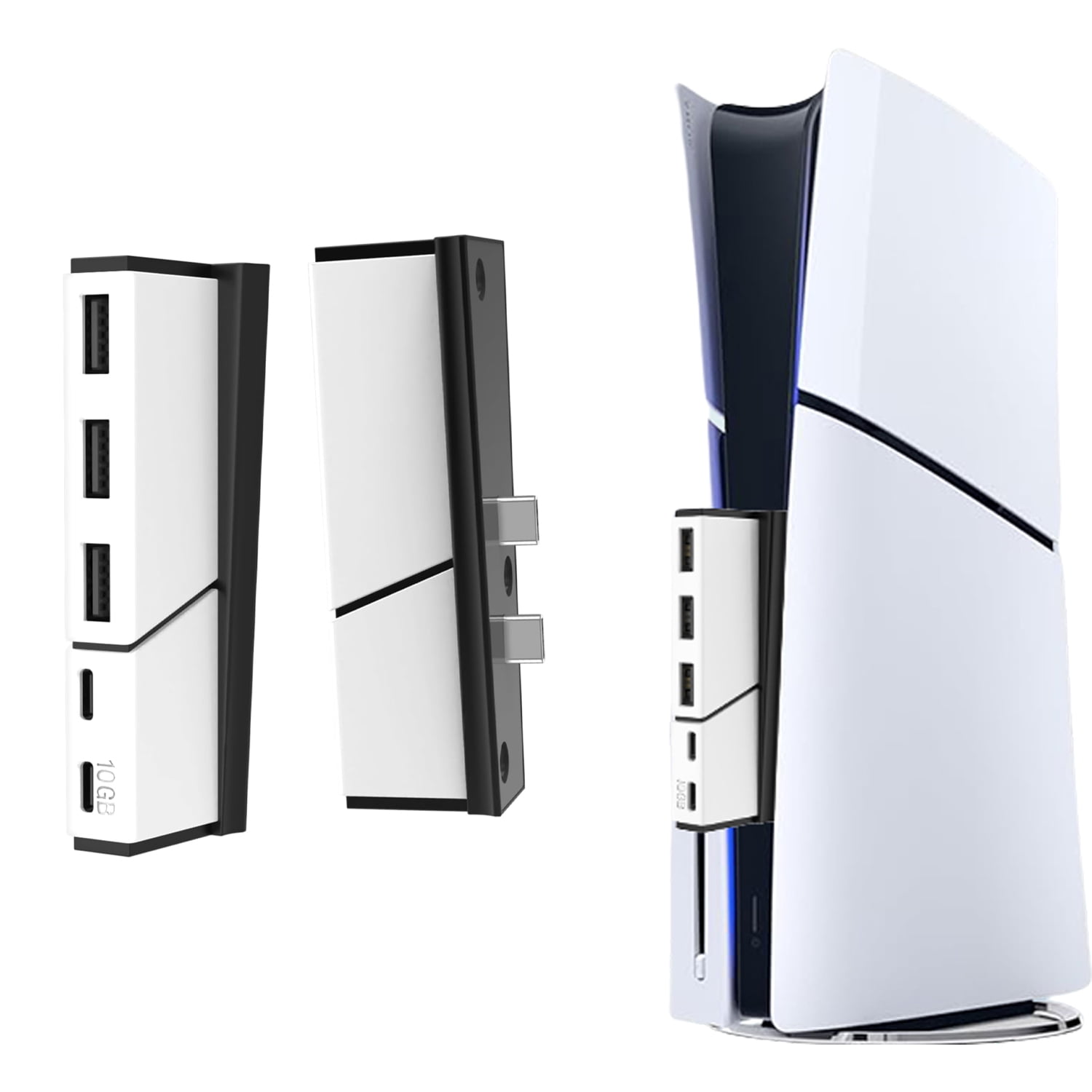 5 Ports USB Hub for PS5 Slim - High-Speed USB Port Extender Adapter ...