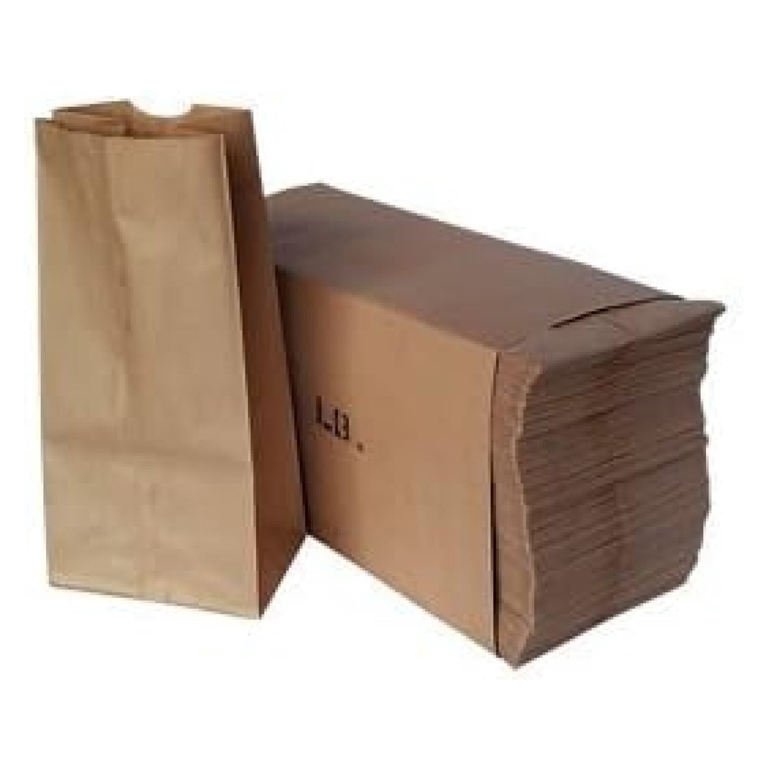LouZub 5 Pound Brown Paper Bags, 500 Count, Disposable Storage Bags ...