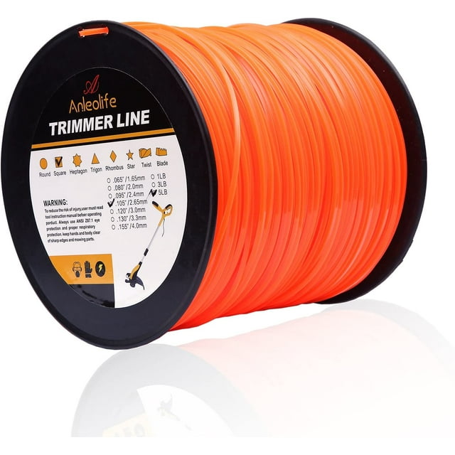 Commercial 5-Pound .105-Inch-by-1038-ft String Trimmer Line, Bonus ...