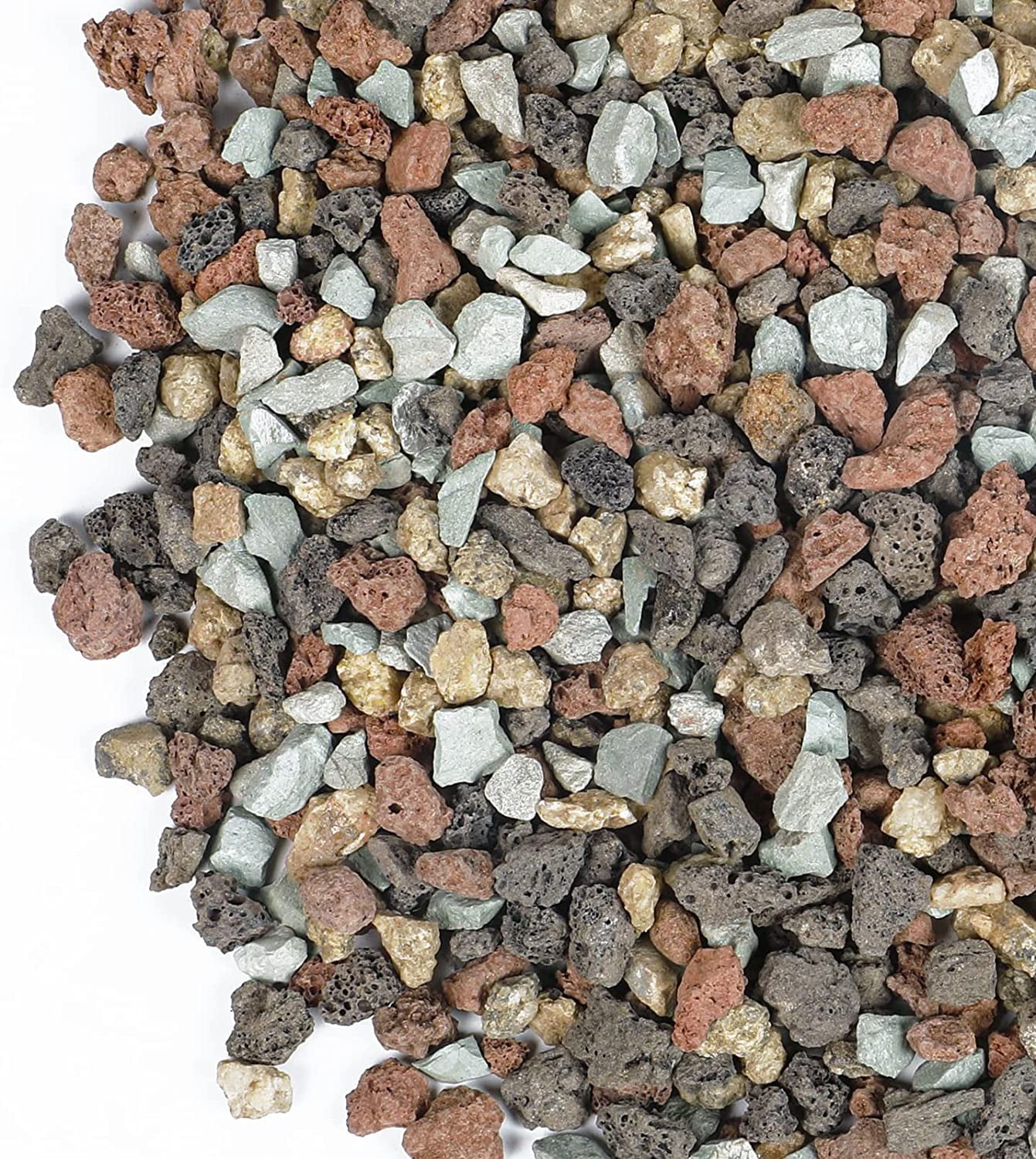 5lb Lava Rock Pebbles Mix, 1/5 Inch Decorative Stones for Plants ...
