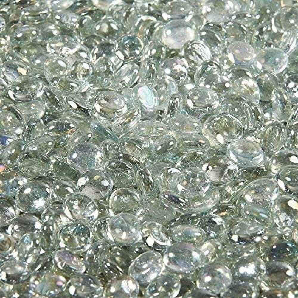 5-Pounds Outdoor Fire Pit Glass Rocks Tempered Fire Glass Rock Beads ...