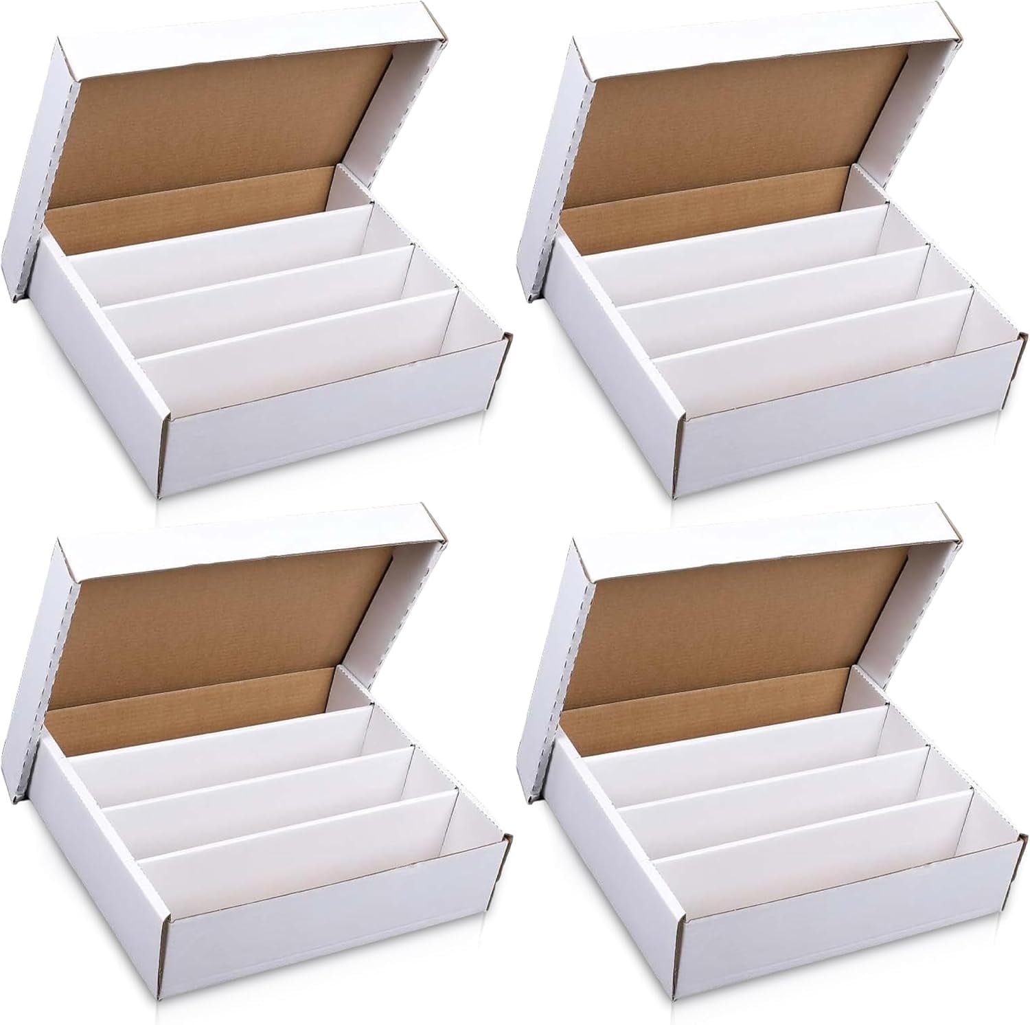 (4) Premium 3200 Count Storage Box 4 Row Monster - 200 Pound Test ...