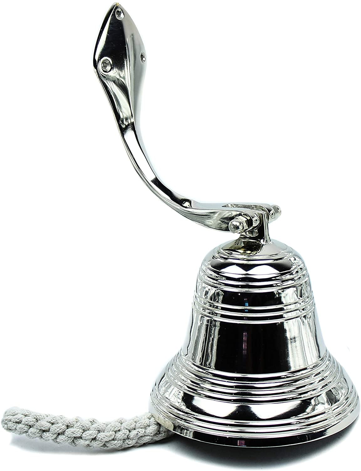 5" Premium Nautical Aluminum Bell with Nickel Plating | Pirate's Ship ...