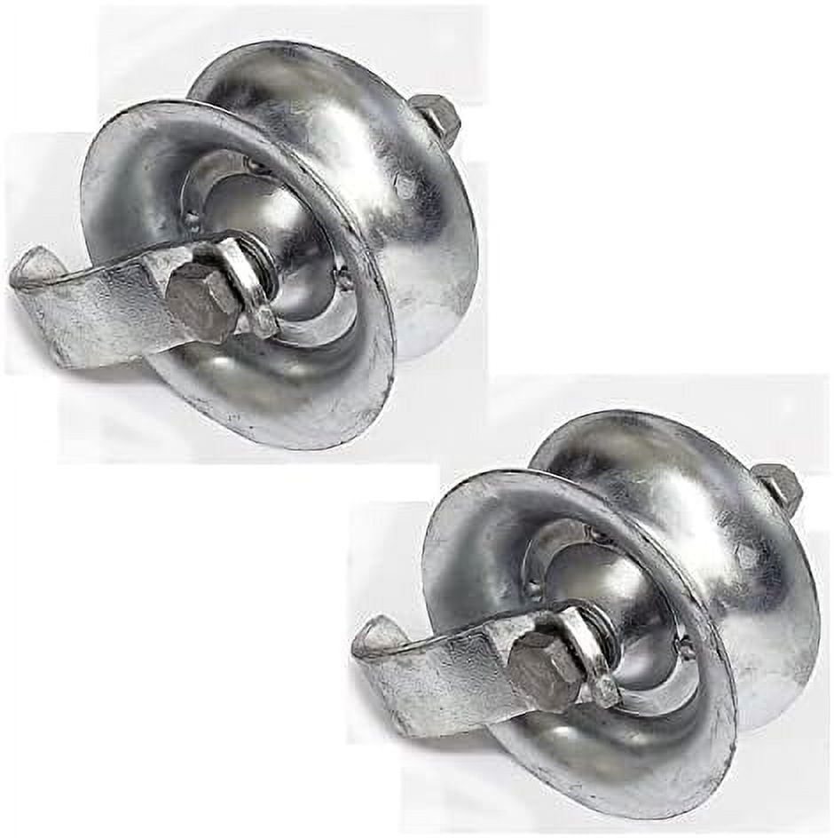 5" Pressed Steel Pipe Track Roller with Retainer 5" x 1-5/8" Galvanized ...