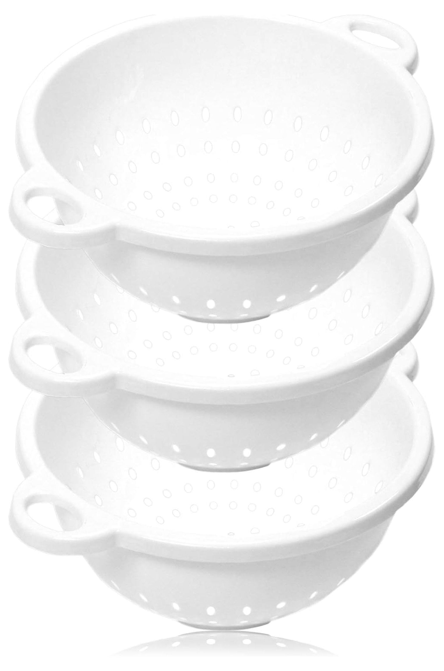 5-Quart Colander 11" x 5" in Size, White, 3-Pack - Walmart.com