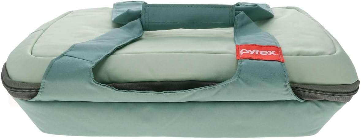 5-Quart Portable Sage Green Insulated Casserole Carrier for Hot or Cold ...