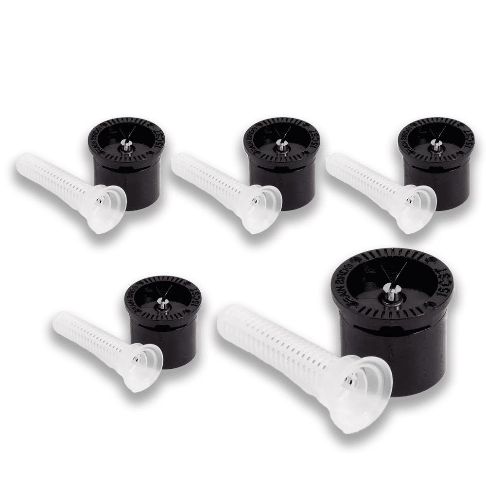 (5) Rain Bird 15CST Fixed Center Strip Pattern 15' MPR Nozzles w ...