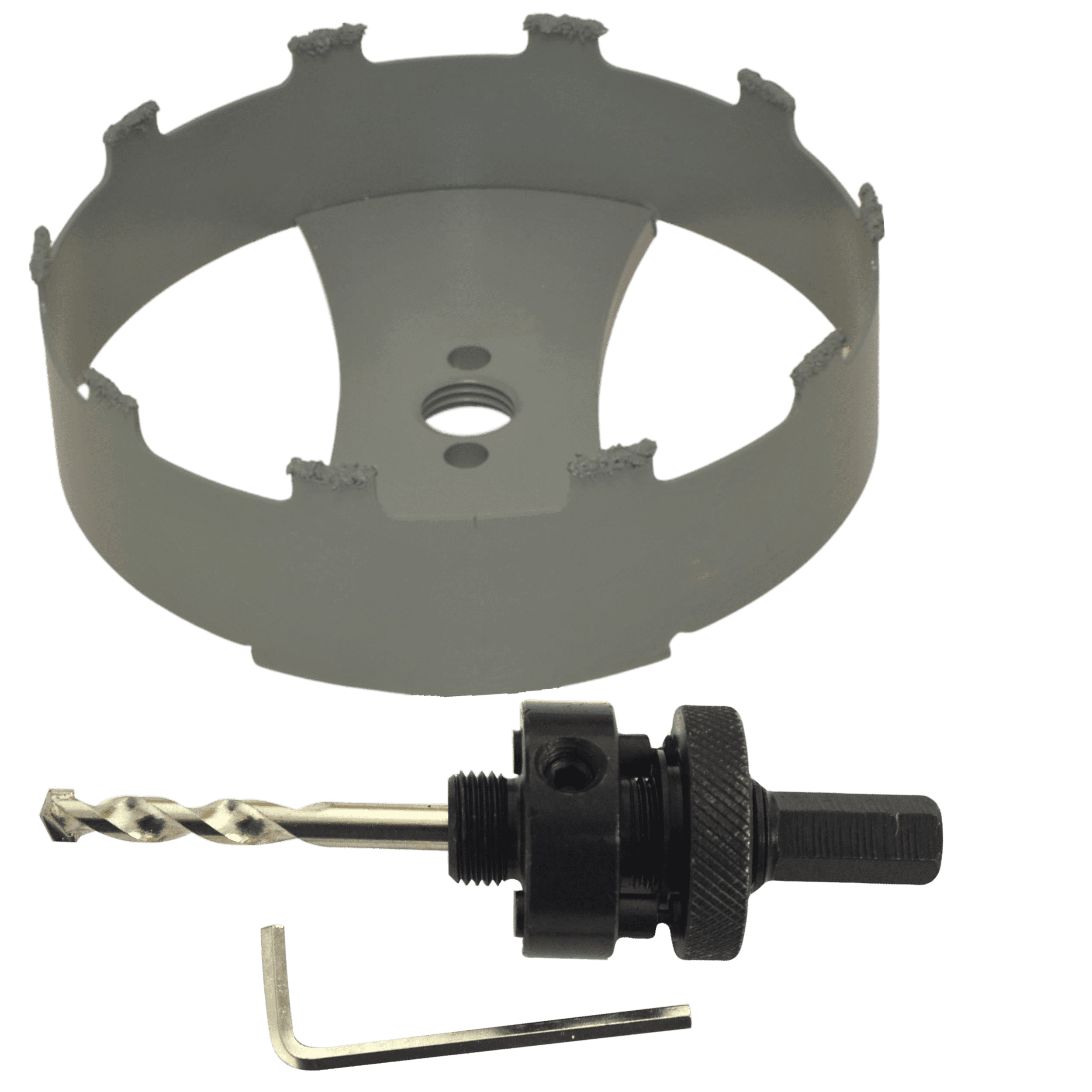 5 in Recessed Lighting Hole Saw Bit with 7/16 in Hex Arbor Carbide Hole ...