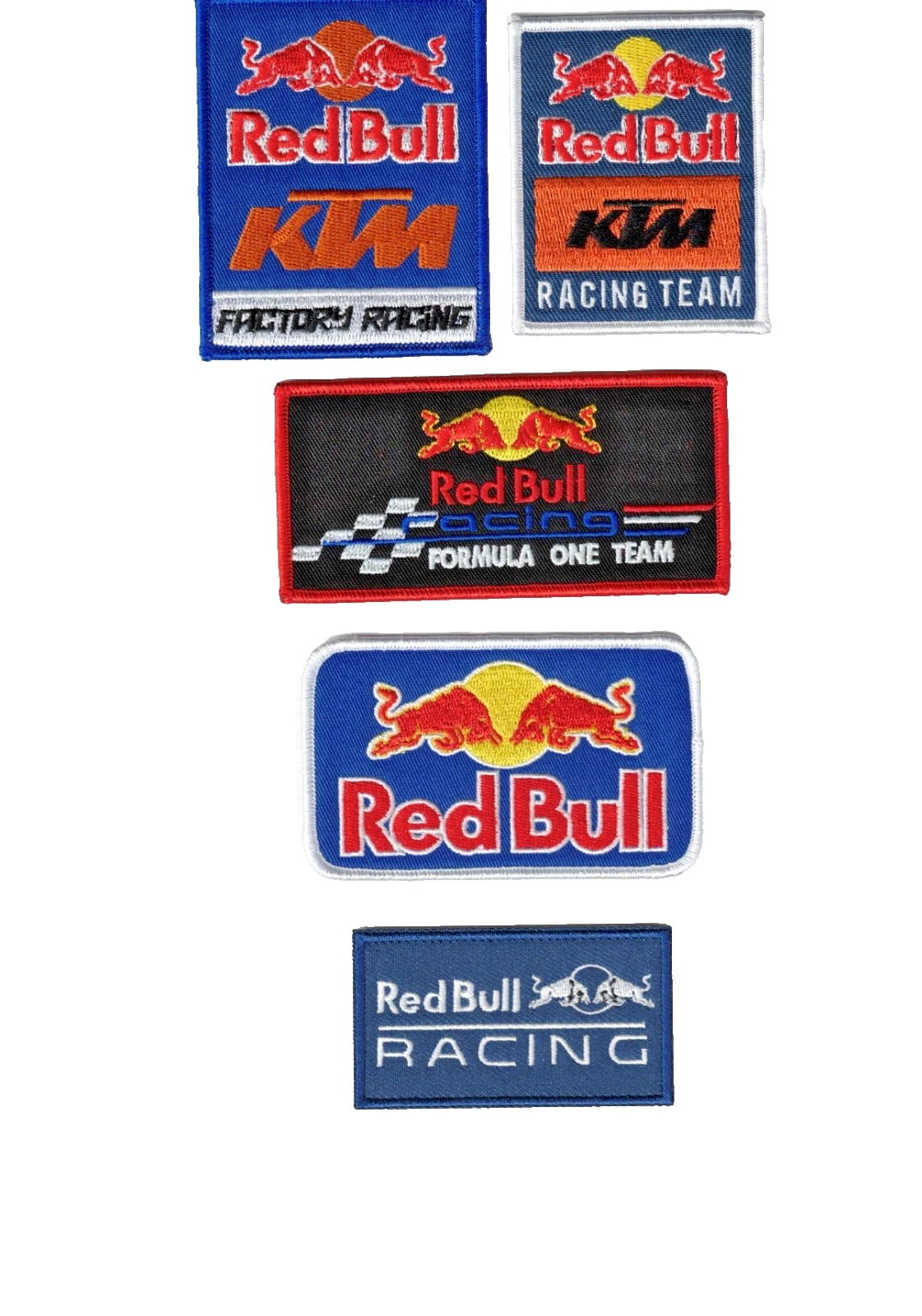 (5) Red Bull Racing Embroidered Sew / Iron On Patches - Walmart.com