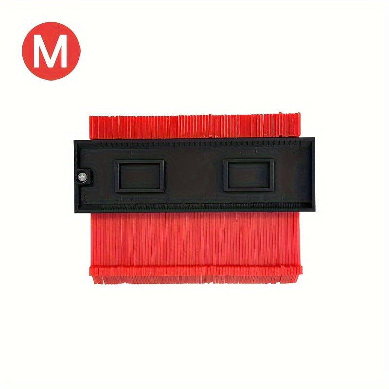 5" Red Contour Gauge with Lock – Plastic Shape Duplicator Tool for ...