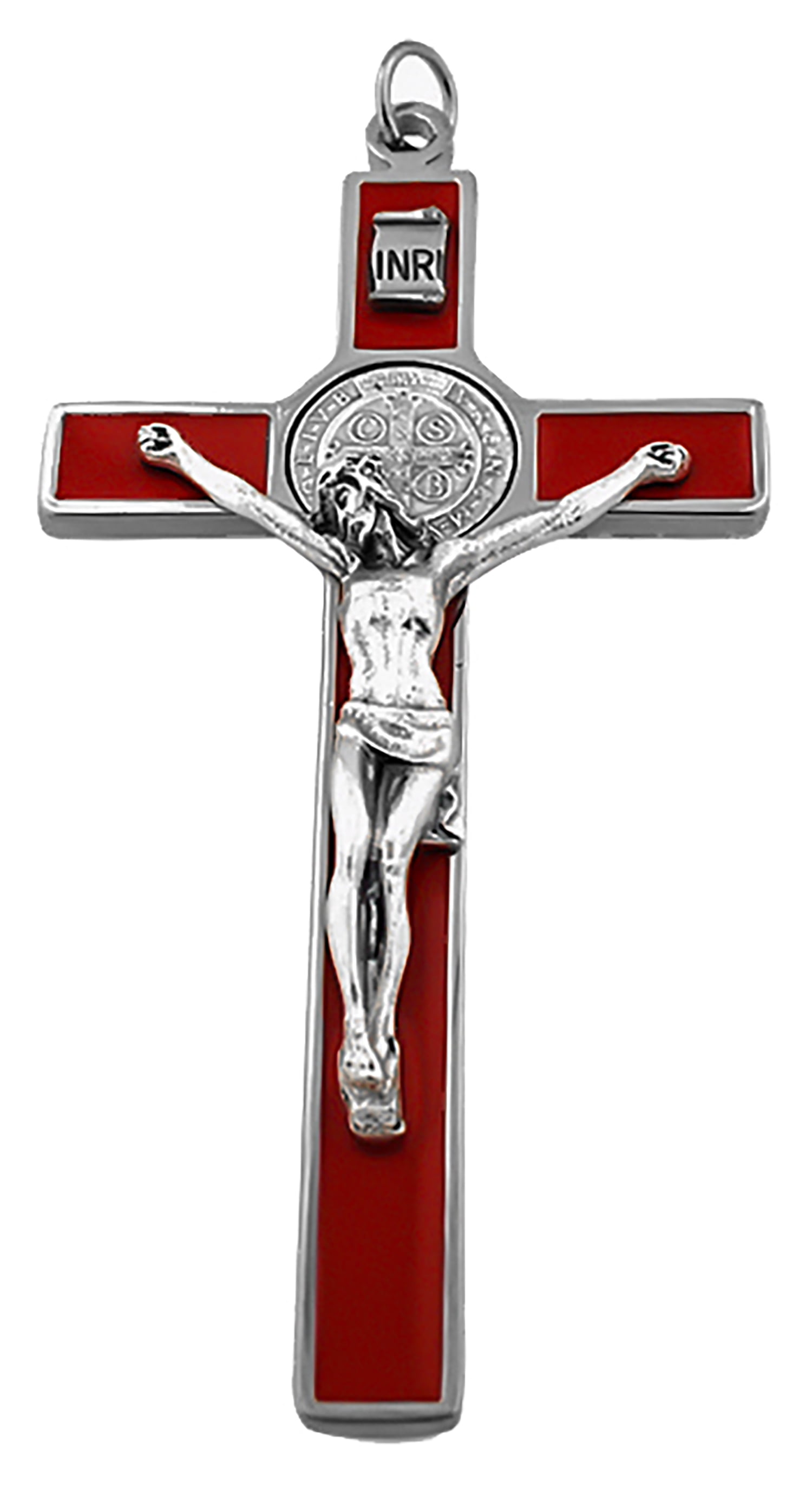 5" Red St. Benedict Crucifix - Walmart.com