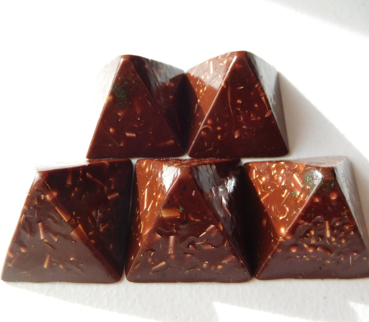 5 Red Sun Small Pyramids Orgone Generator Energy Accumulator Made 7 ...